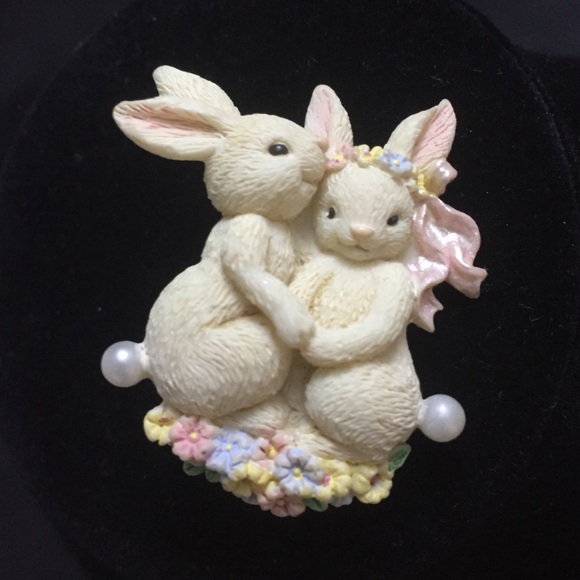 Vintage | Jewelry | Vintage Bunny Brooch Pin | Poshmark